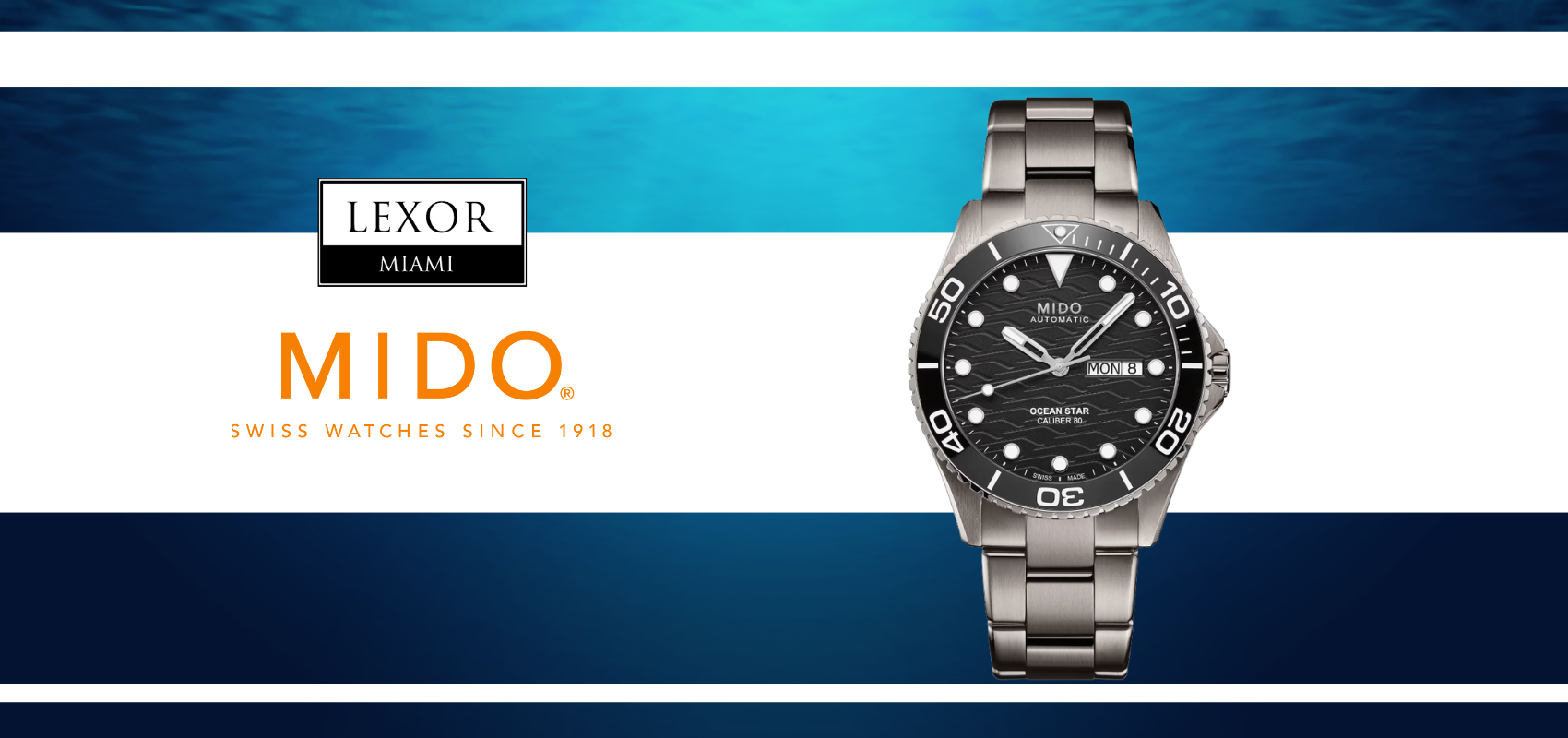 MIDO Ocean Star 200C Titanium | Reloj Suizo en Lexor Miami