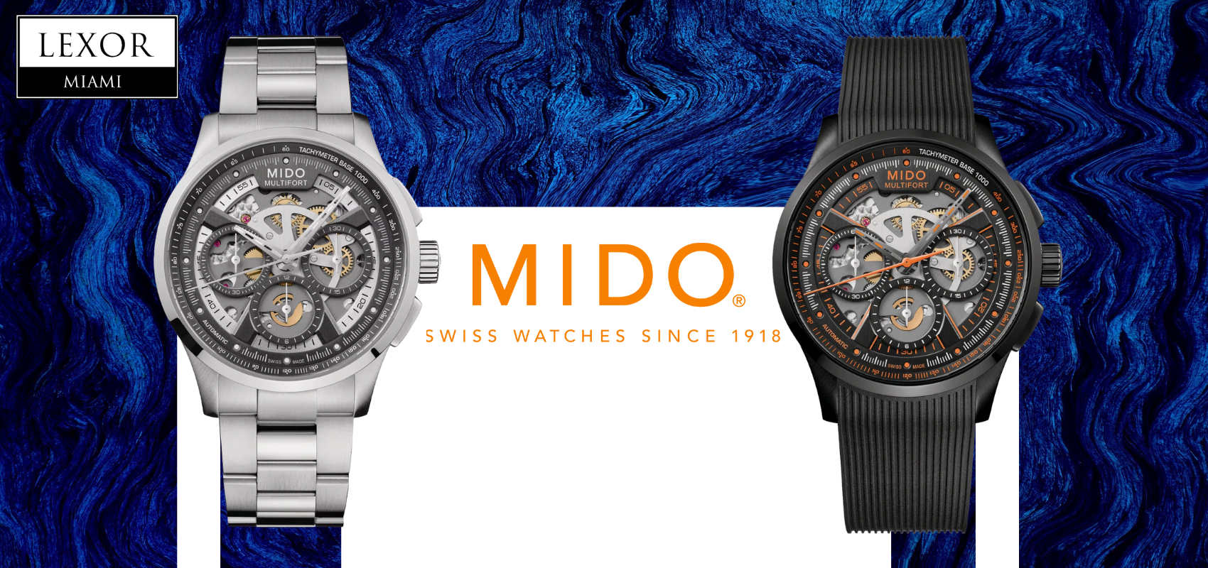 Checkout Mido Watches Multifort Skeleton Chronograph Collection – Lexor ...