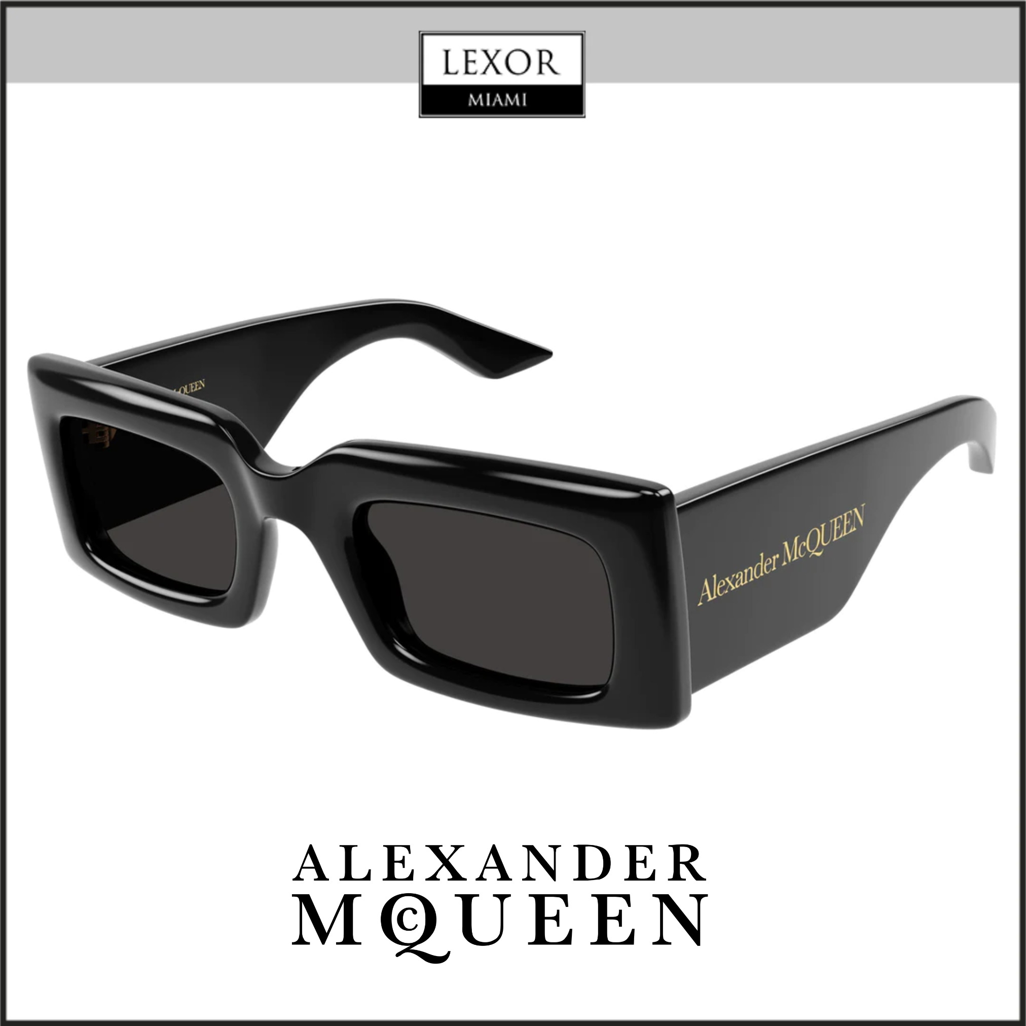Alexander Mcqueen AM0433S-001 50 Sunglass MAN – Lexor Miami