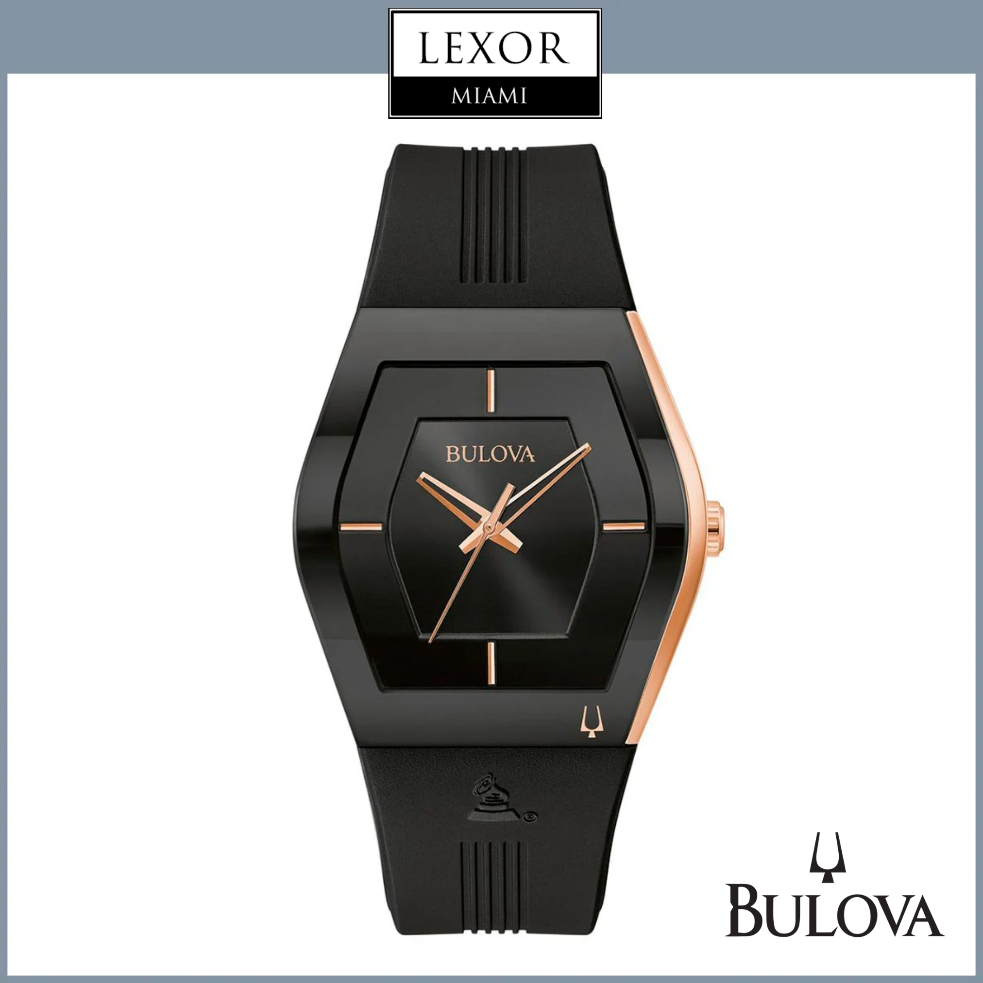 Bulova 97A163 Gemini Black Stainless Steel Strap Men Watches – Lexor Miami