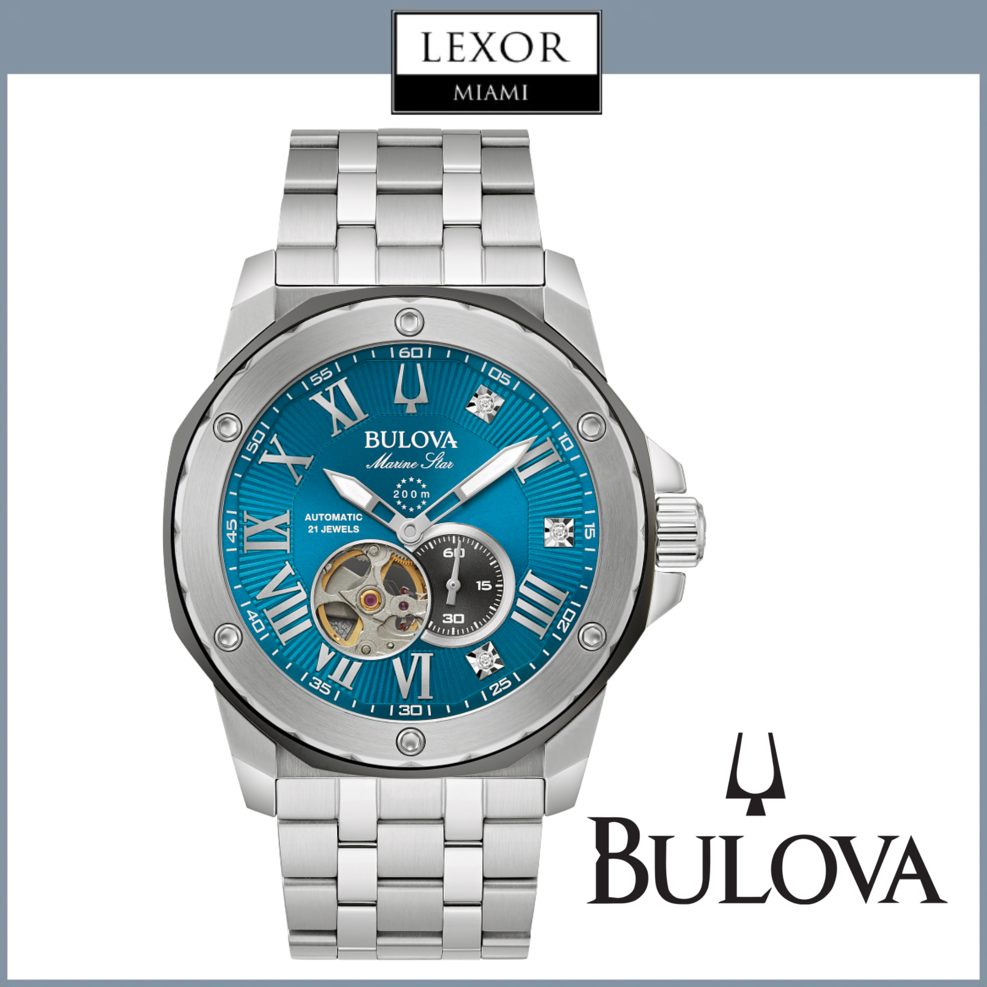 Bulova Watches Marine Star 98D184 AUTO D003 MARC ANTHONY upc: 04242959 ...