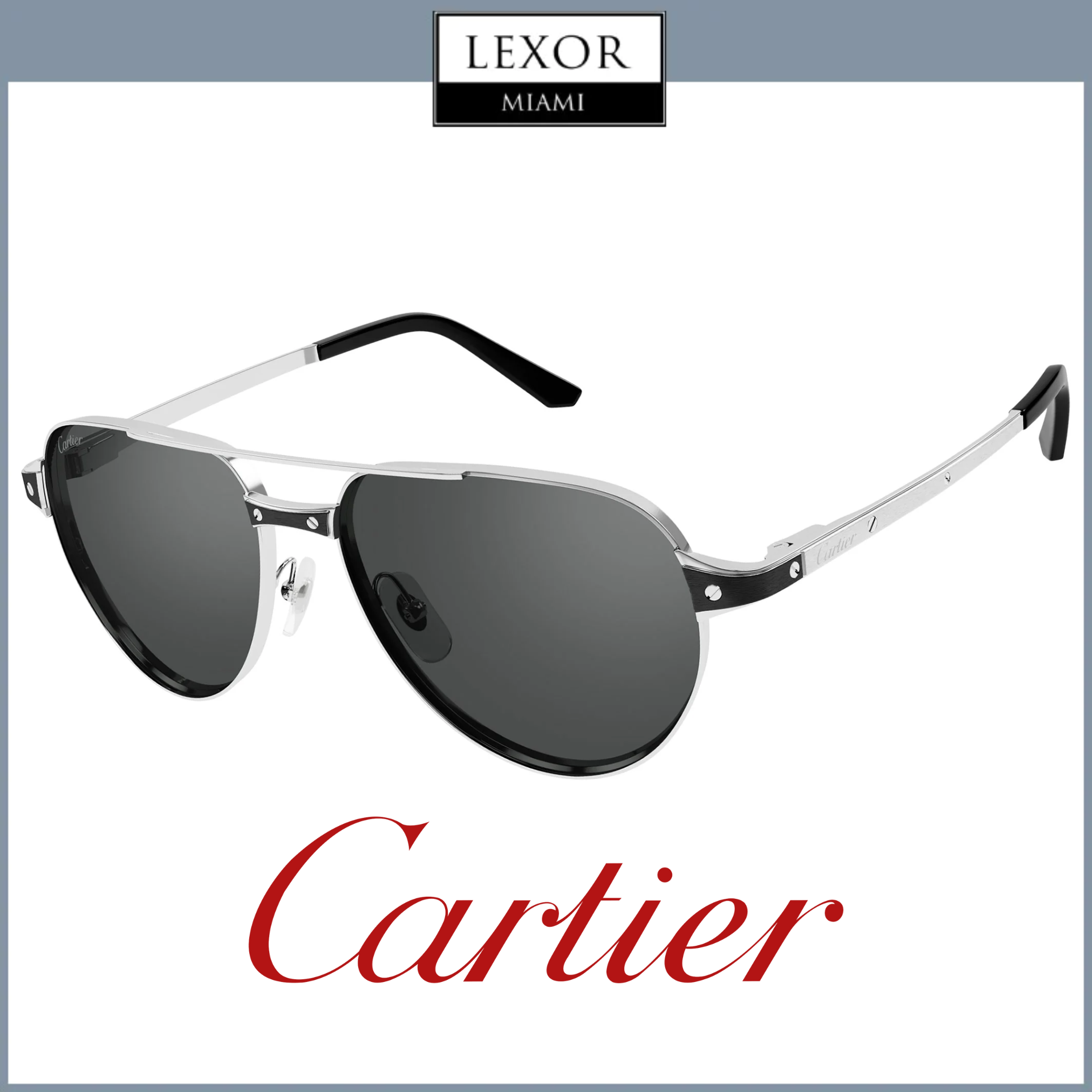 Cartier CT0425S-004 59 Sunglass Man Metal – Lexor Miami