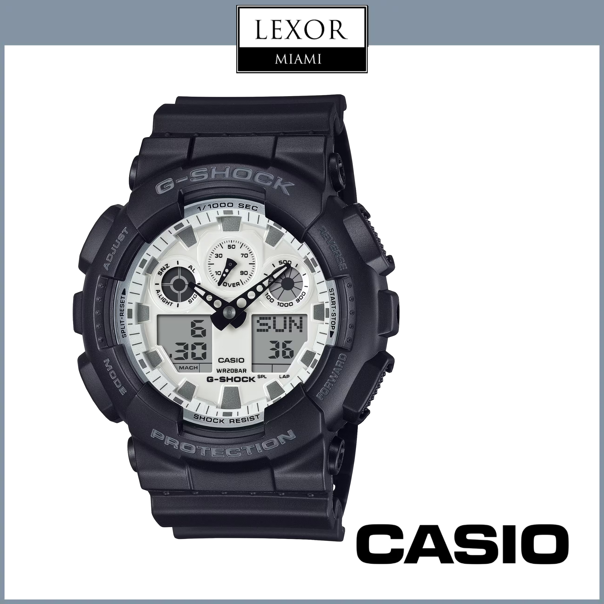 CASIO Watches ANALOG-DIGITAL GA-100 SERIES GA100WD-1A UPC: 88923239091 ...