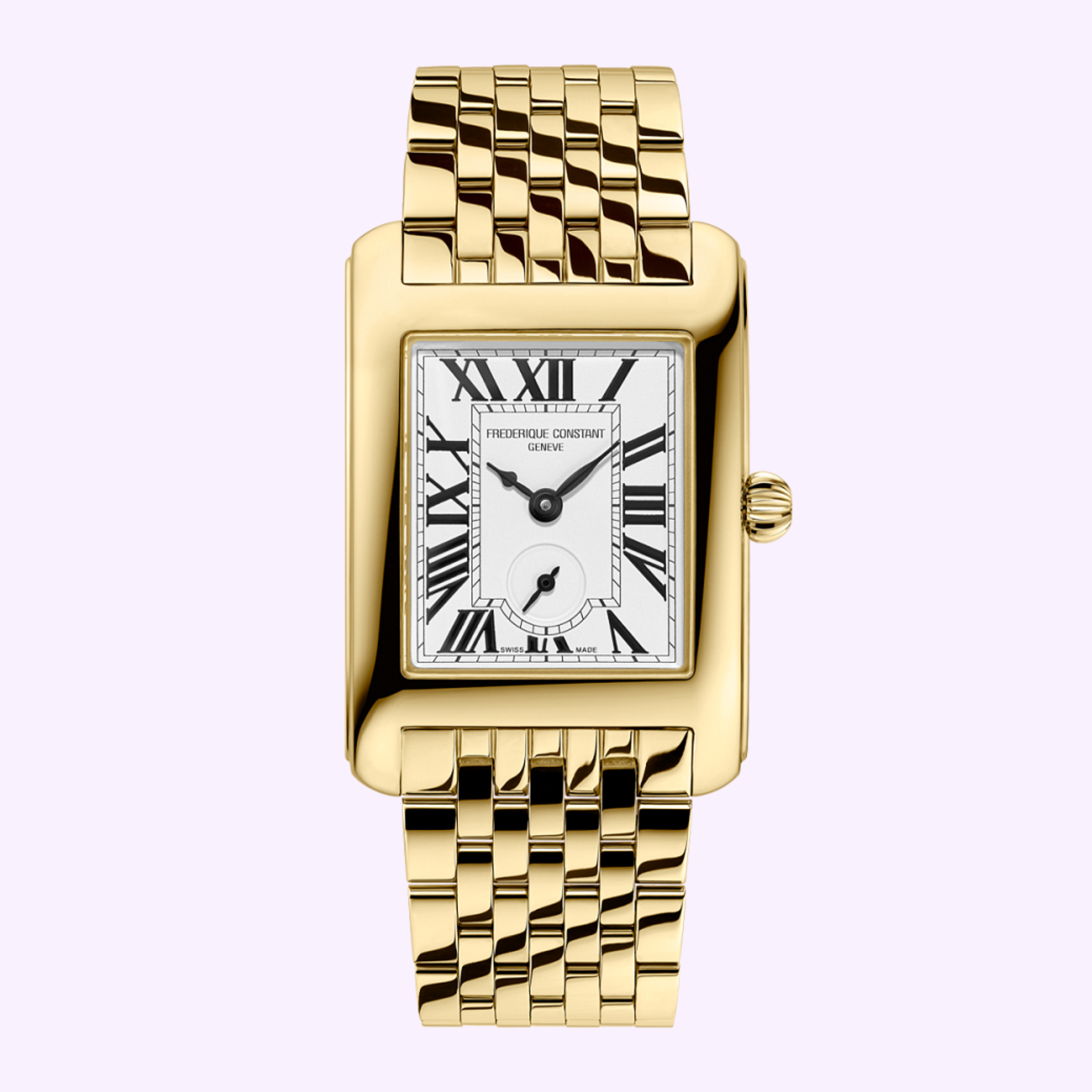 Frederique Constant Watches Carree Small Seconds FC-235S2C5B – Lexor Miami