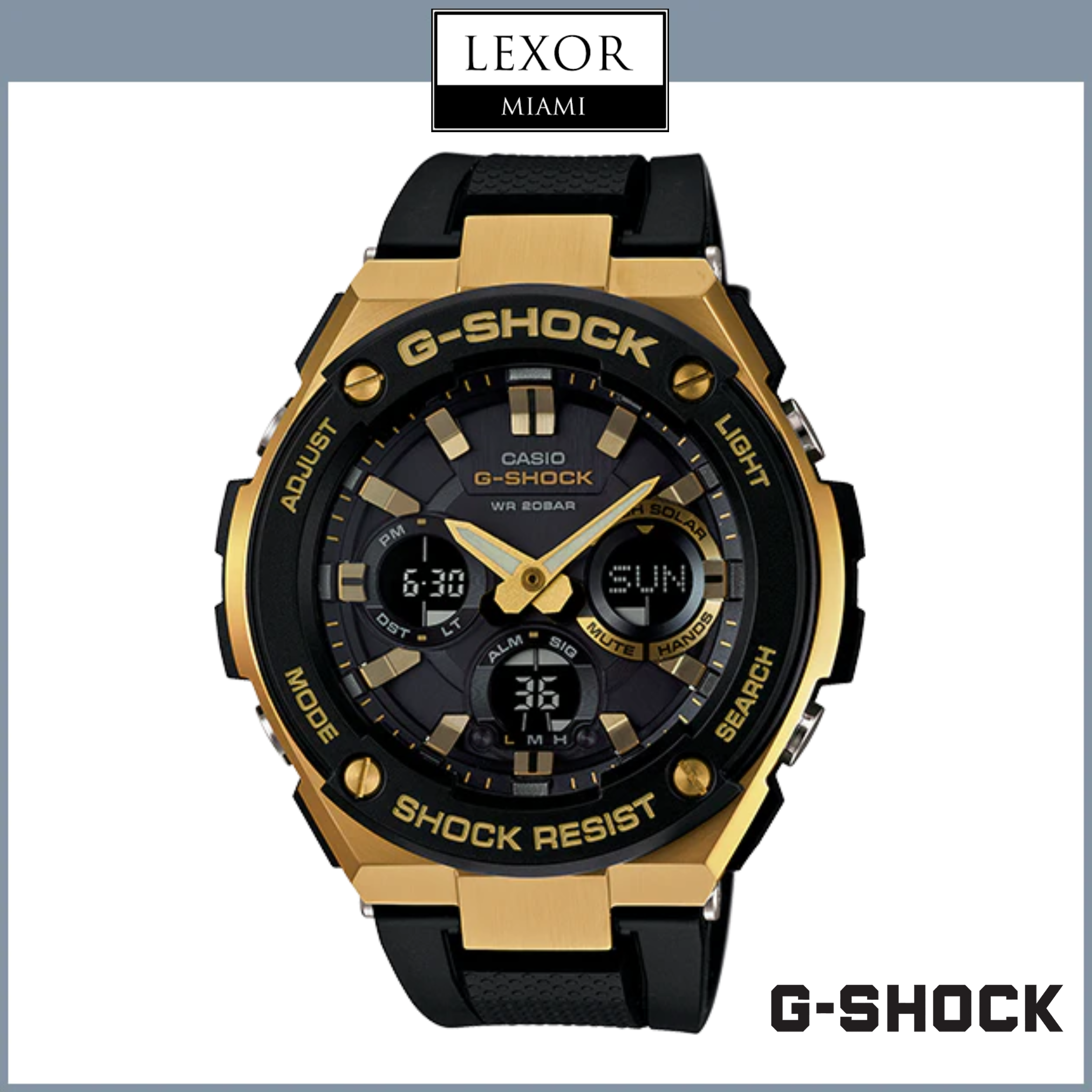 G-Shock GST-S100G-1A G-Steel Analog Digital Black Resin Strap Men Watc ...