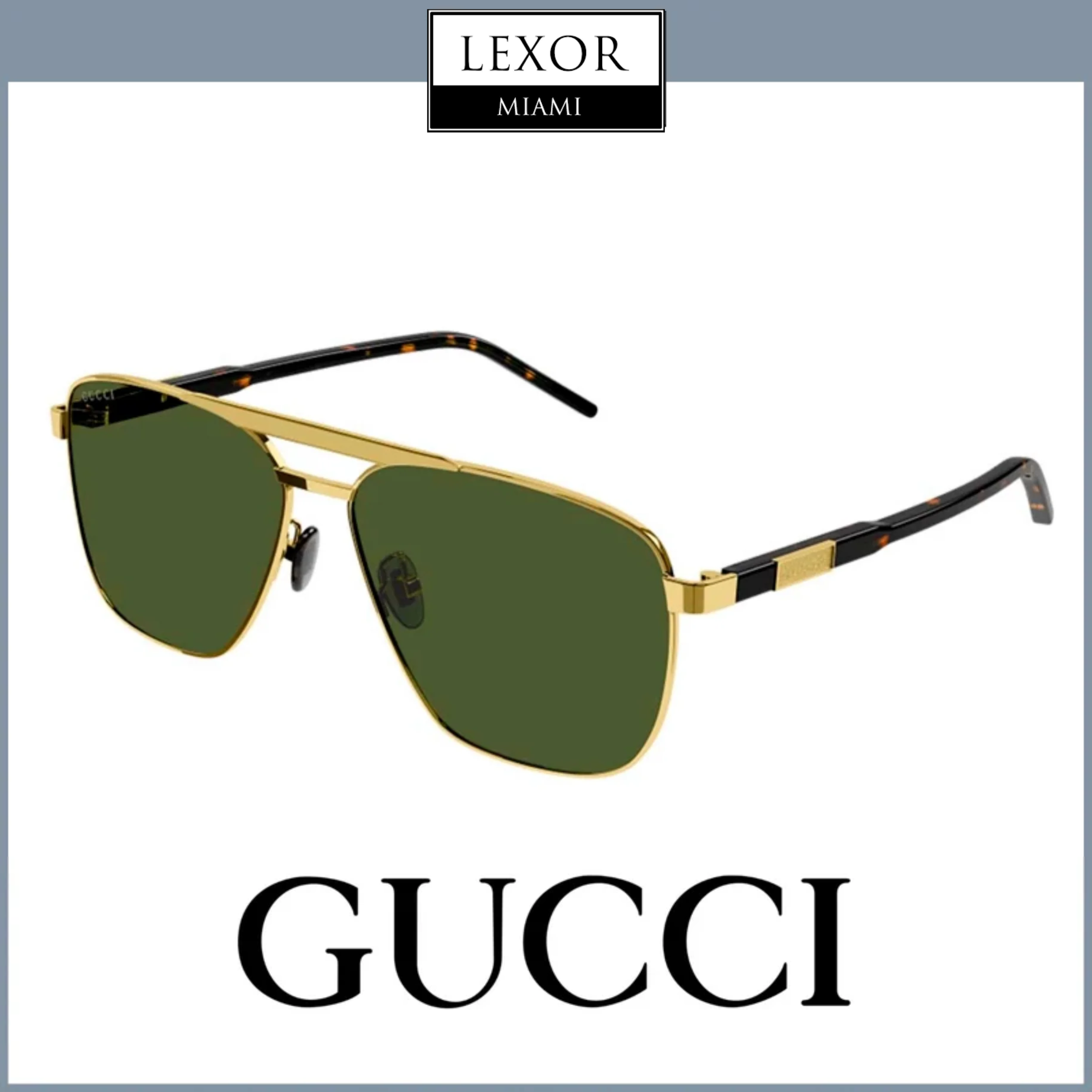 Gucci GG1164S-004 58 Sunglass MAN METAL – Lexor Miami