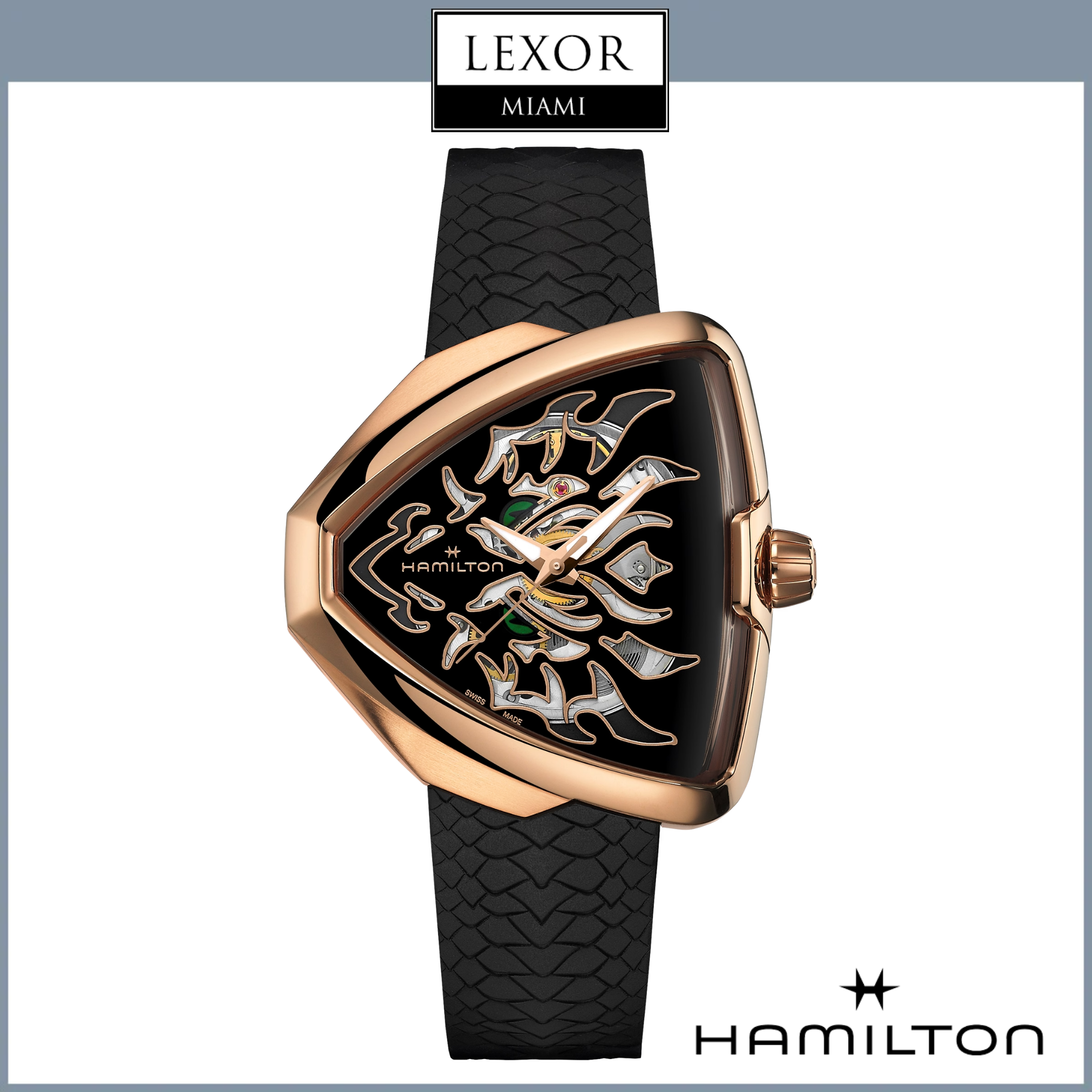 Hamilton Watches H24525332 ELVIS80 SKELETON AUTO Men – Lexor Miami