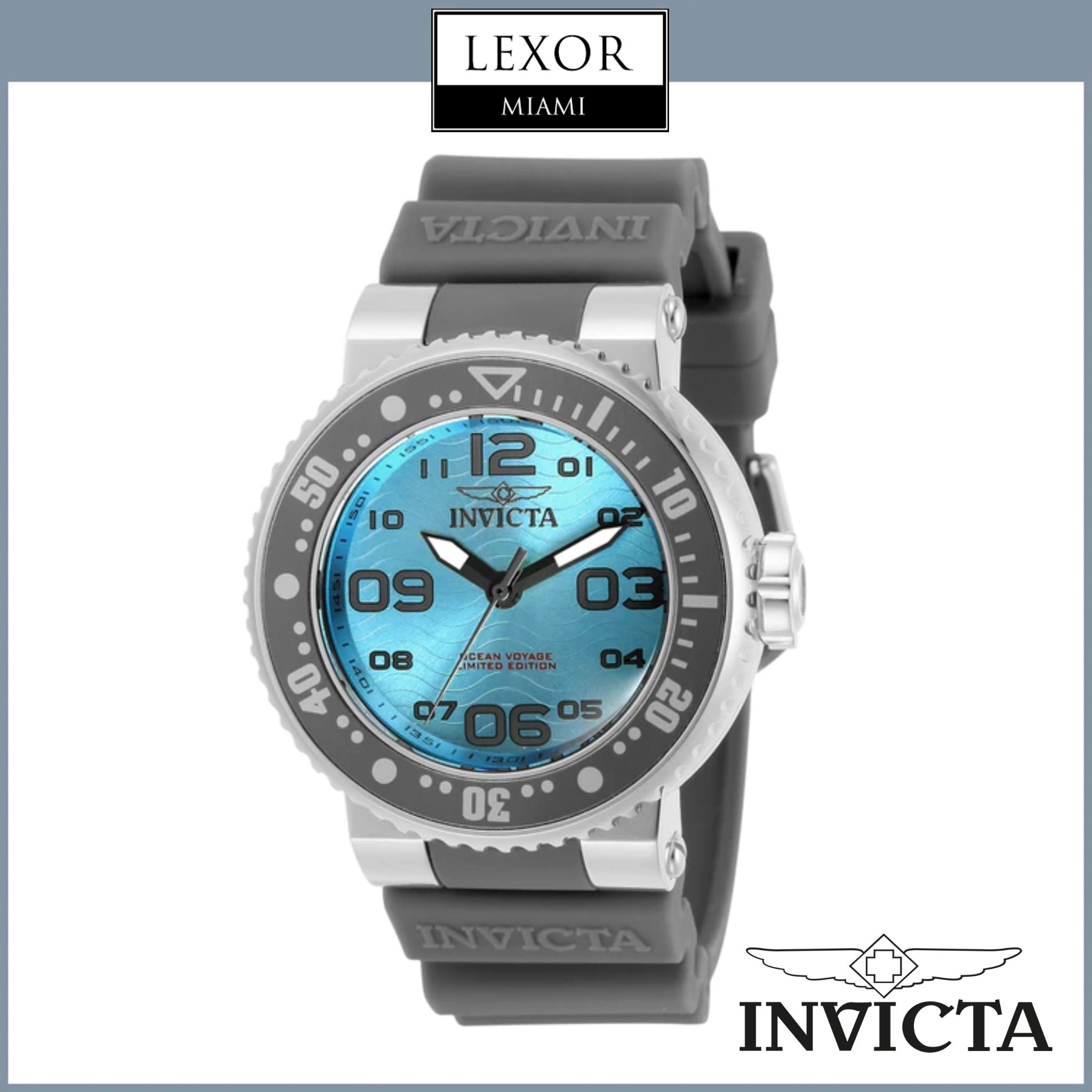 Invicta 32554 Pro Diver Gray Silicone Strap Men Watches – Lexor Miami