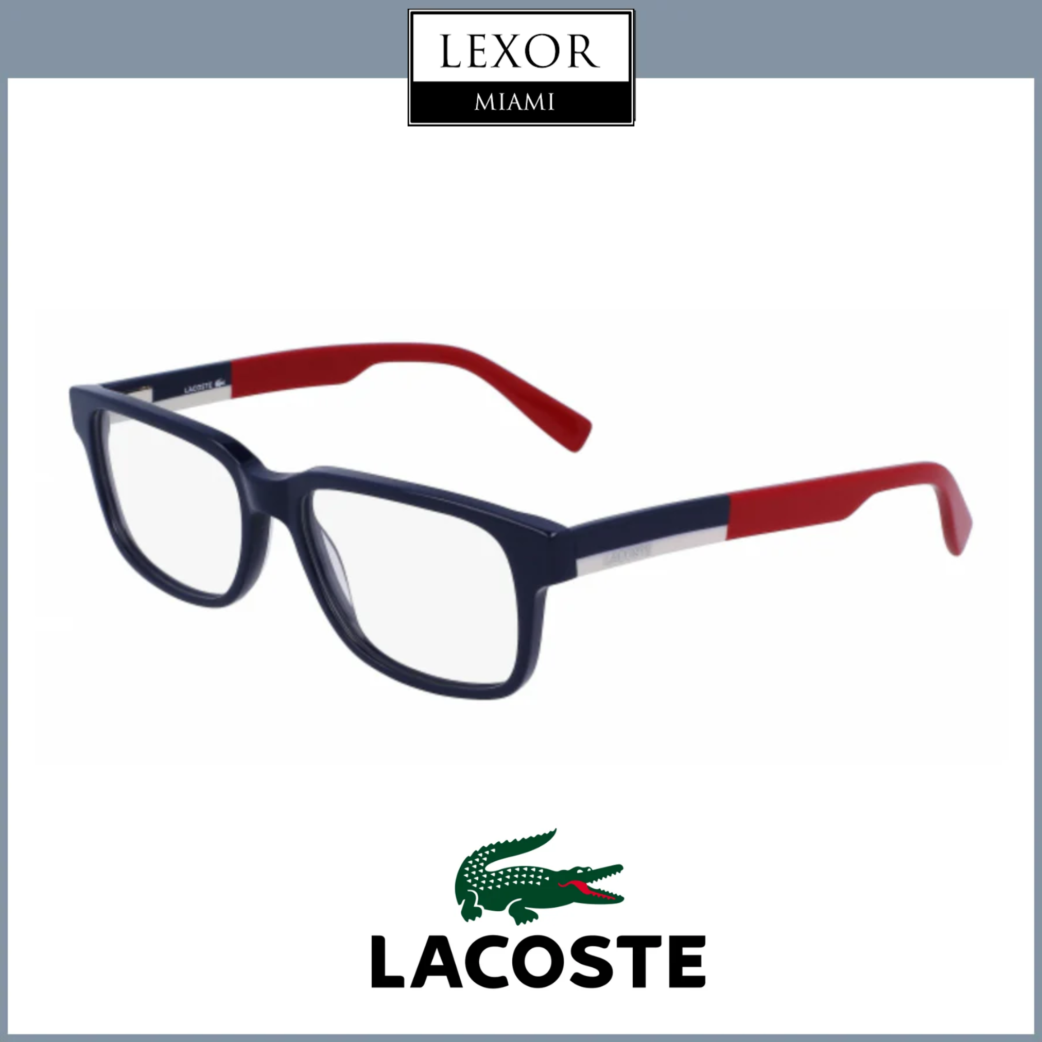 Lacoste L2910 55/17/BLUE NAVY Optical – Lexor Miami