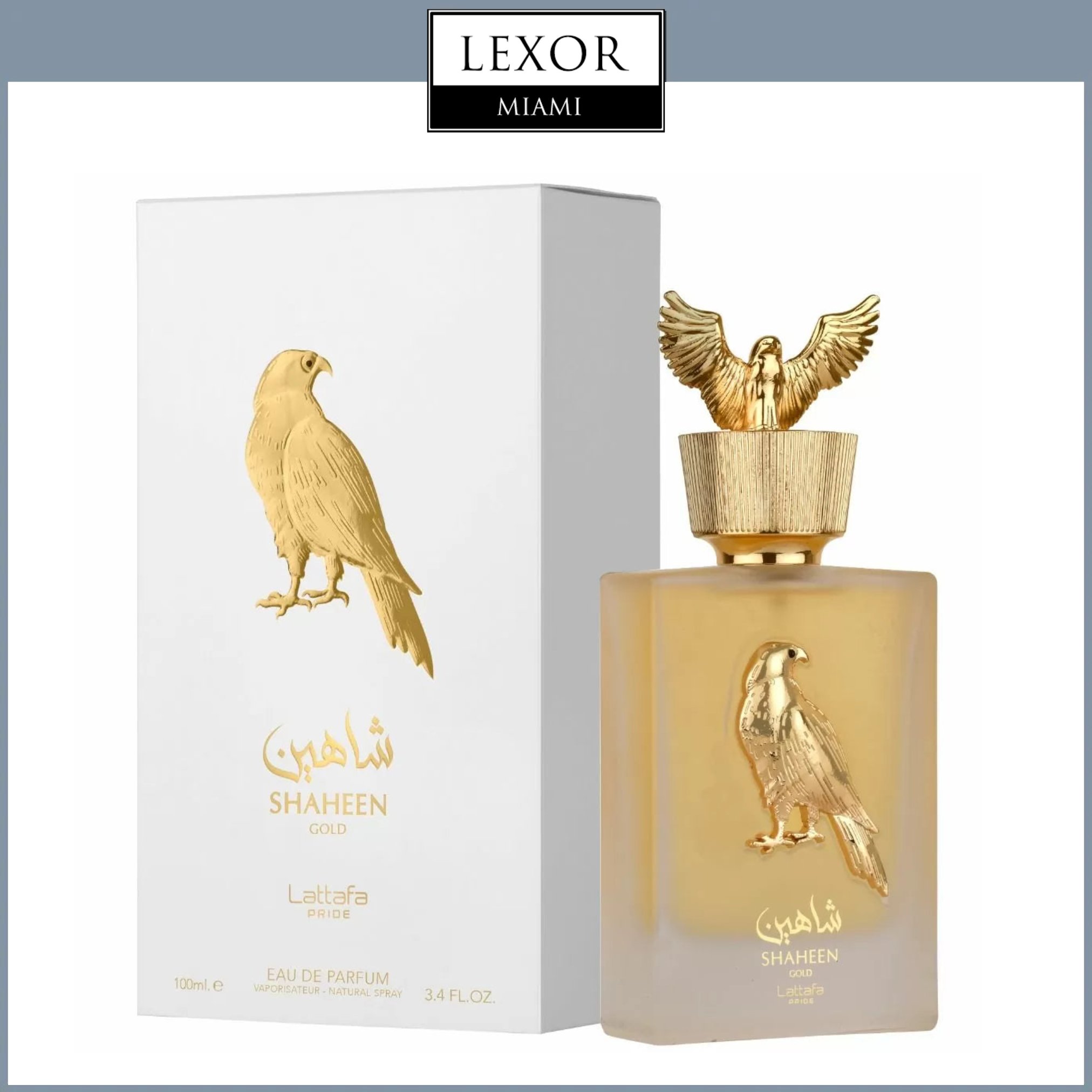 LATTAFA PRIDE SHAHEEN GOLD 3.4 oz EDP Unisex Perfume – Lexor Miami