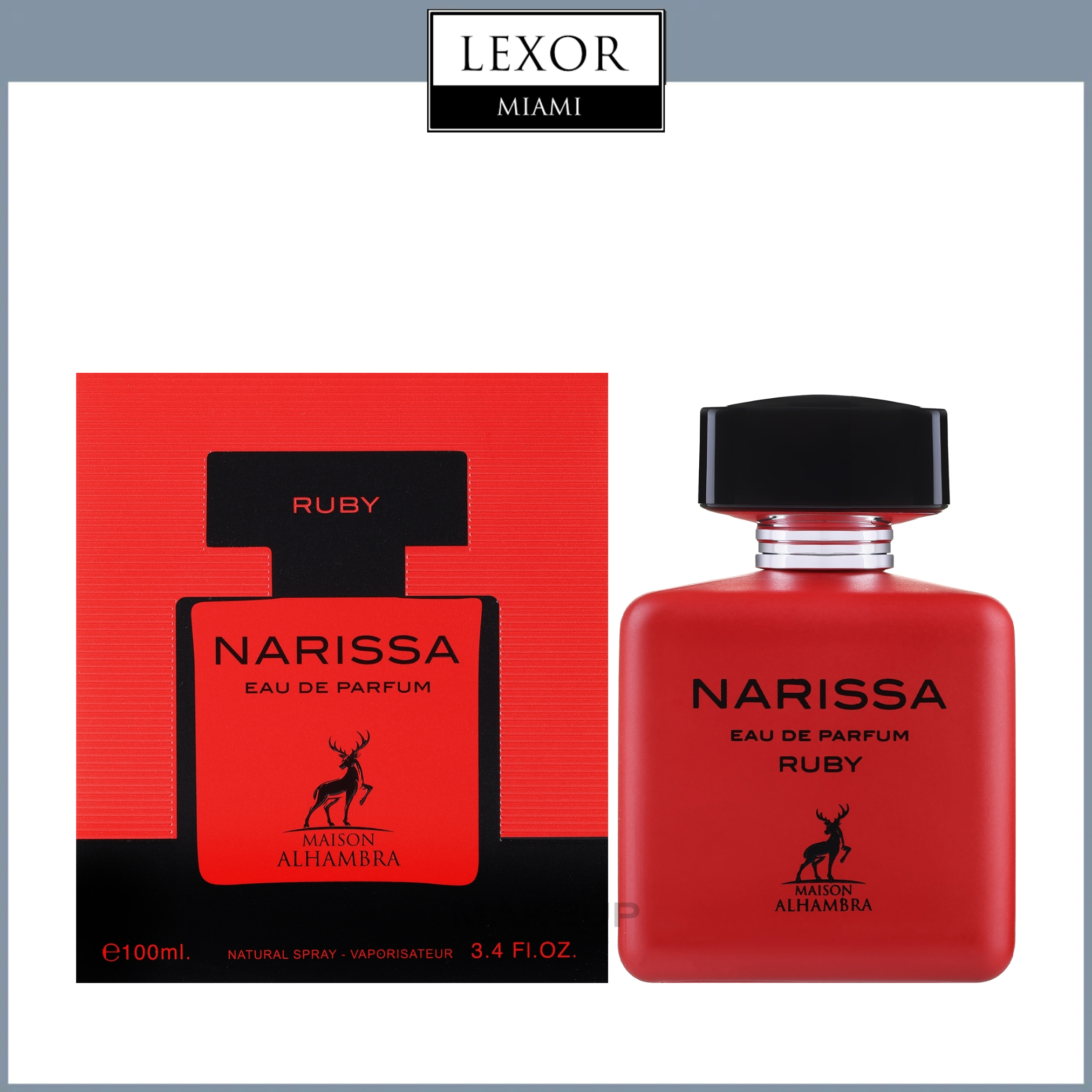 MAISON ALHAMBRA NARISSA RUBY 3.4 EDP Unisex Perfume upc 6291108730232 ...