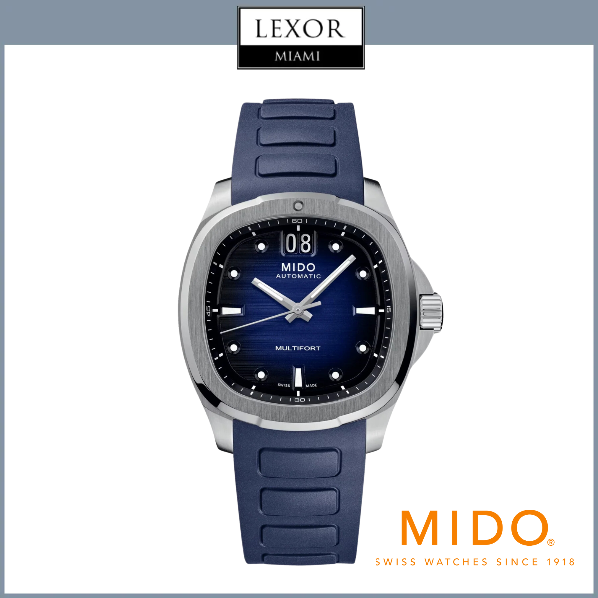 Mido M0495261704100 MULTIFORT TV BIG DATE Watches – Lexor Miami