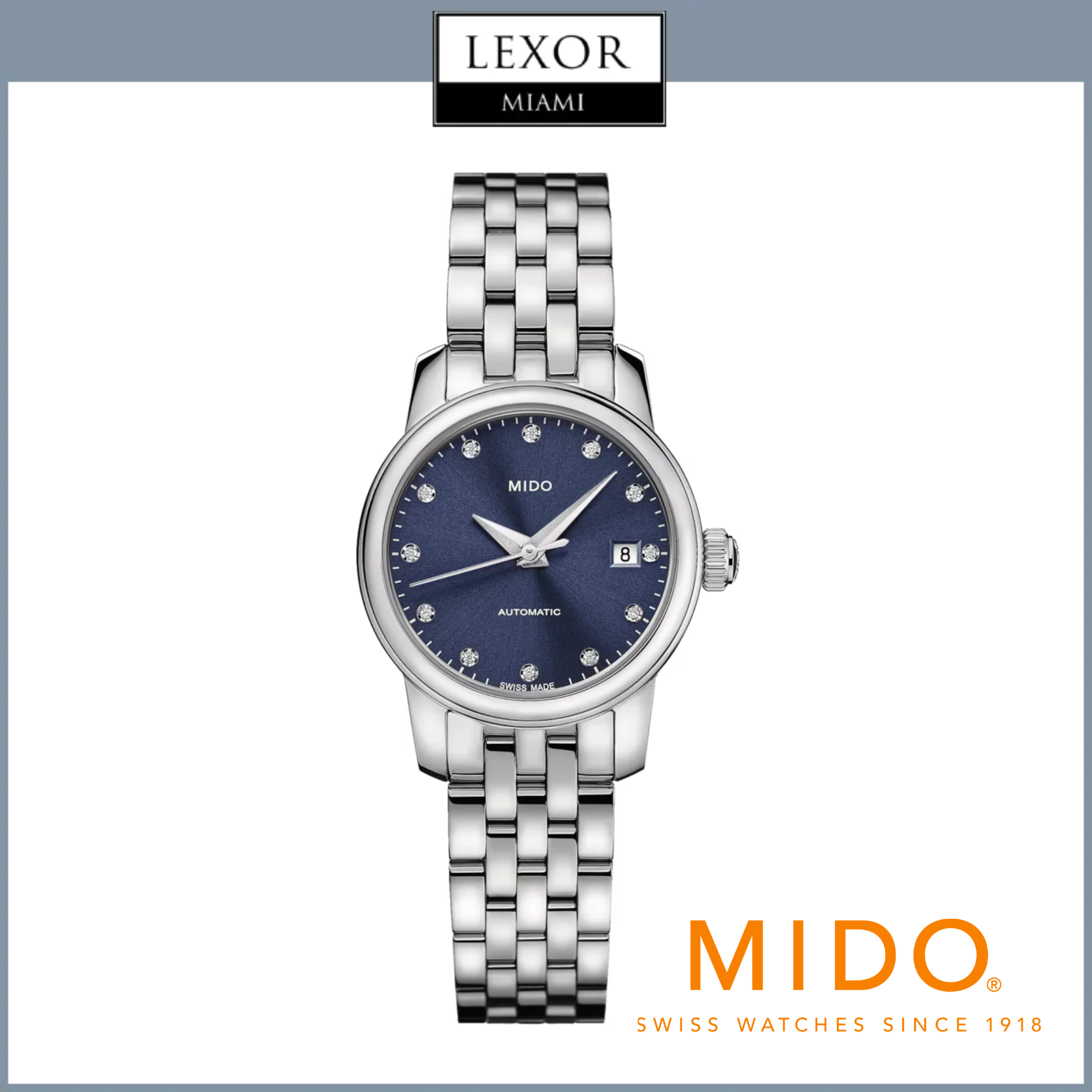 Mido M039.007.11.046.00 BARONCELLI LADY TWENTY FIVE Automatic Lady Wat ...