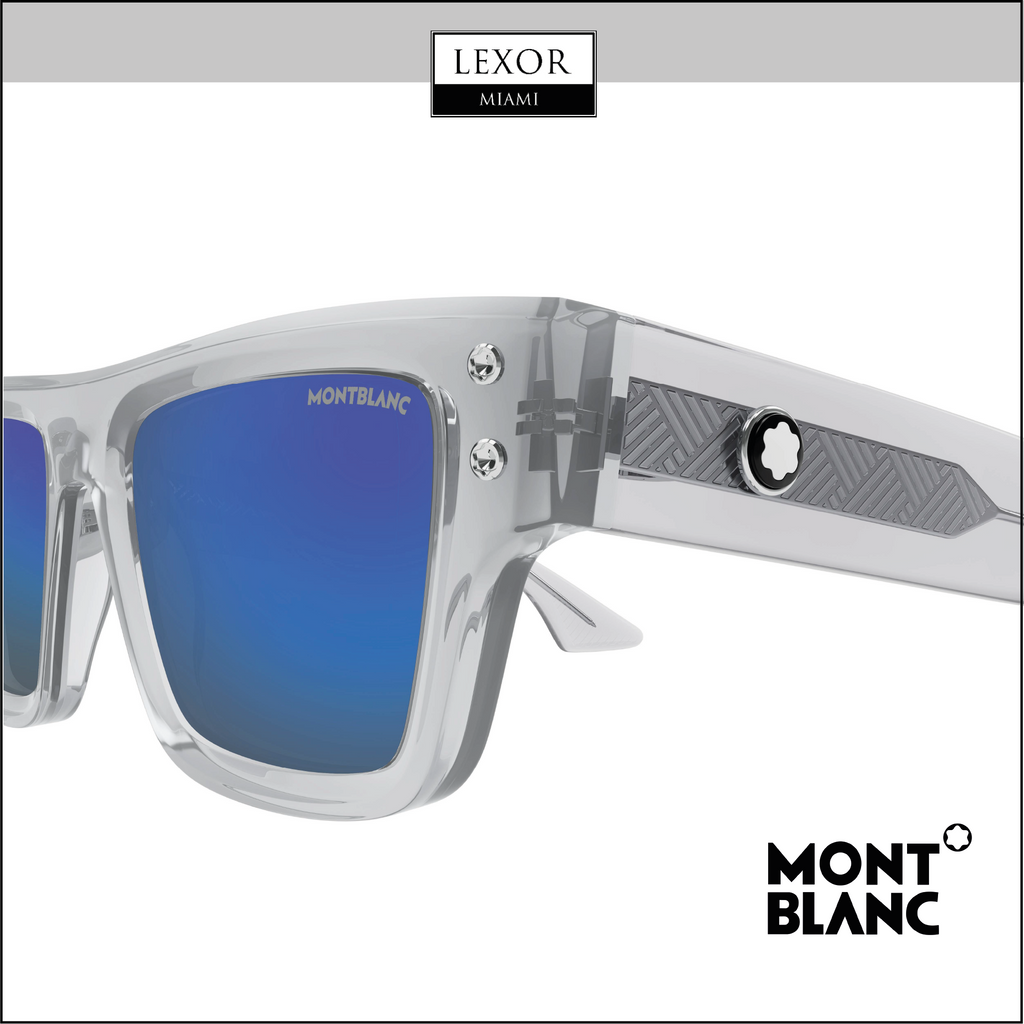 Montblanc MB0253S-004 52 Sunglass MAN RECYCLED ACE – Lexor Miami