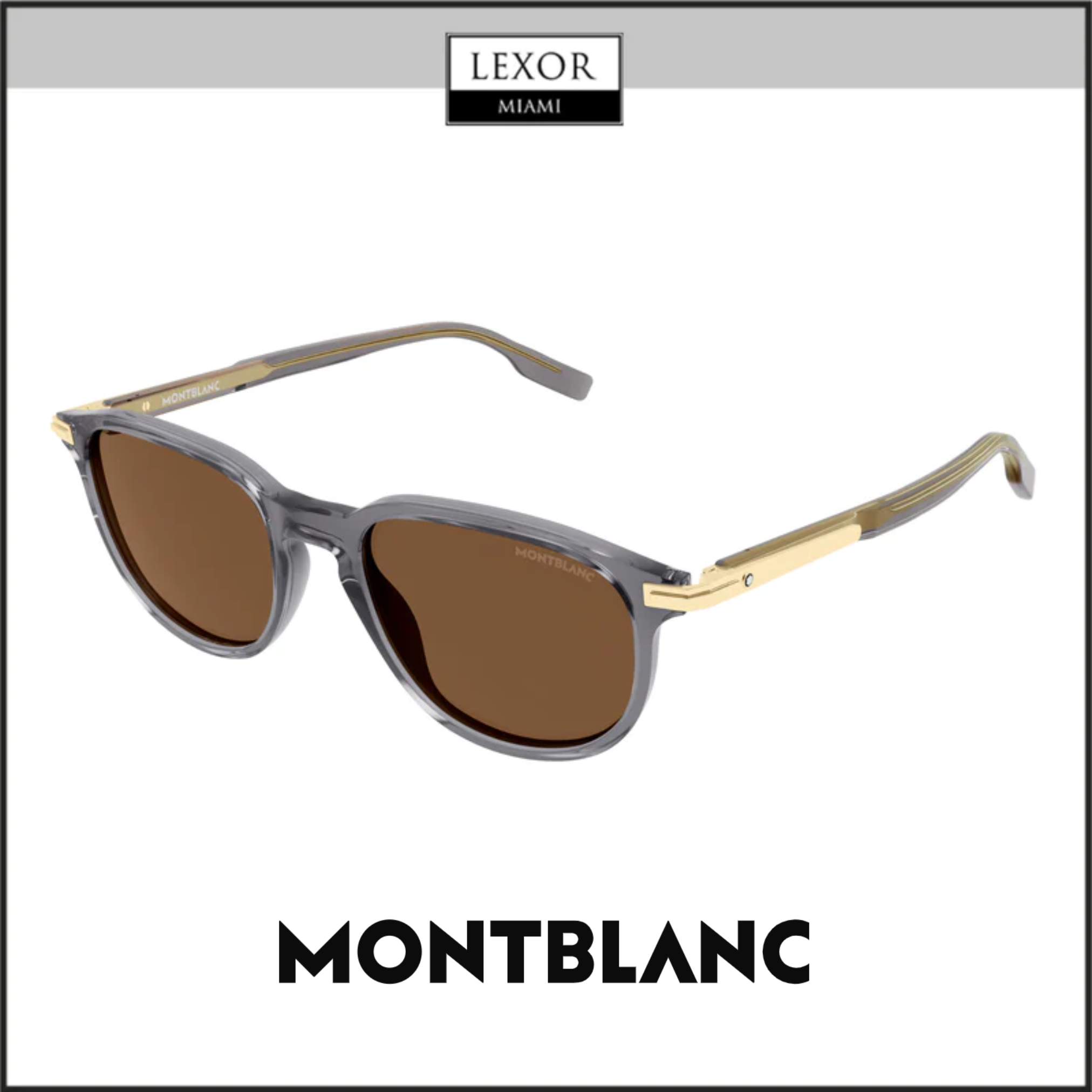 Montblanc MB0276S-004 52 Sunglass MAN RECYCLED ACE – Lexor Miami
