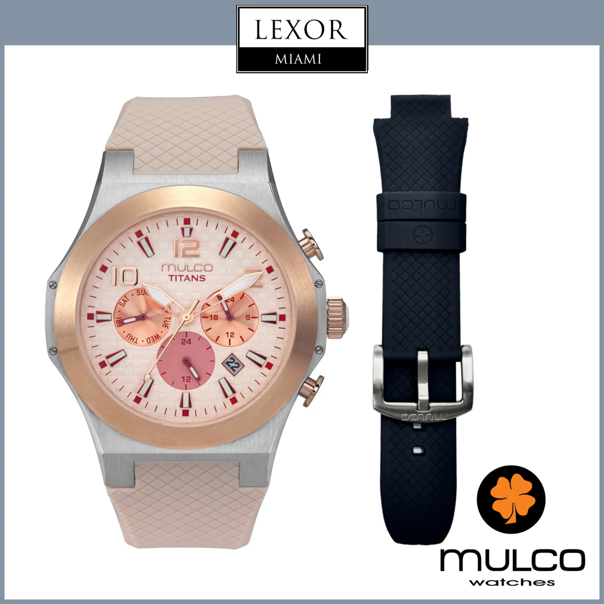 Mulco Watches MW3-22810L-113B Titans Snap Ladies Women – Lexor Miami