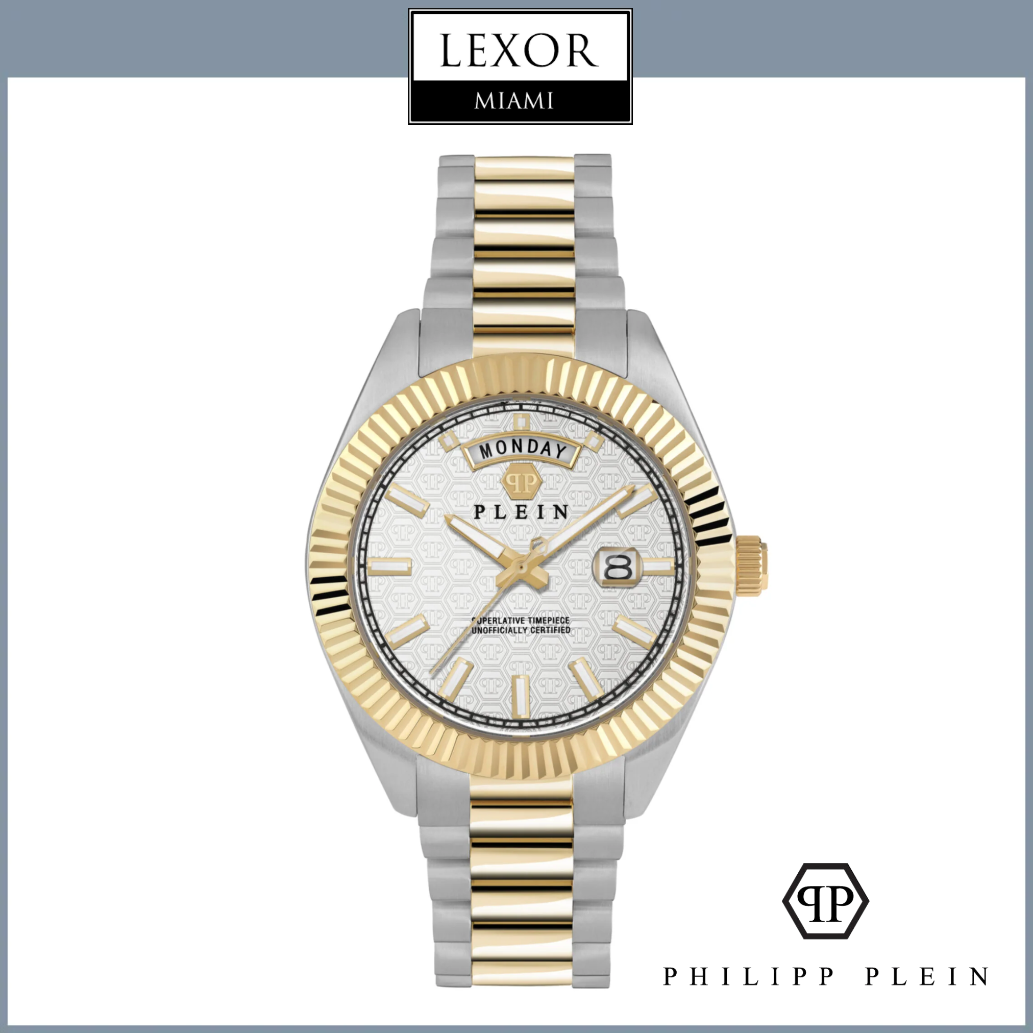 PHILIPP PLEIN Watches PWPNA0324 Date Superlative Bracelet Watch upc 19 ...