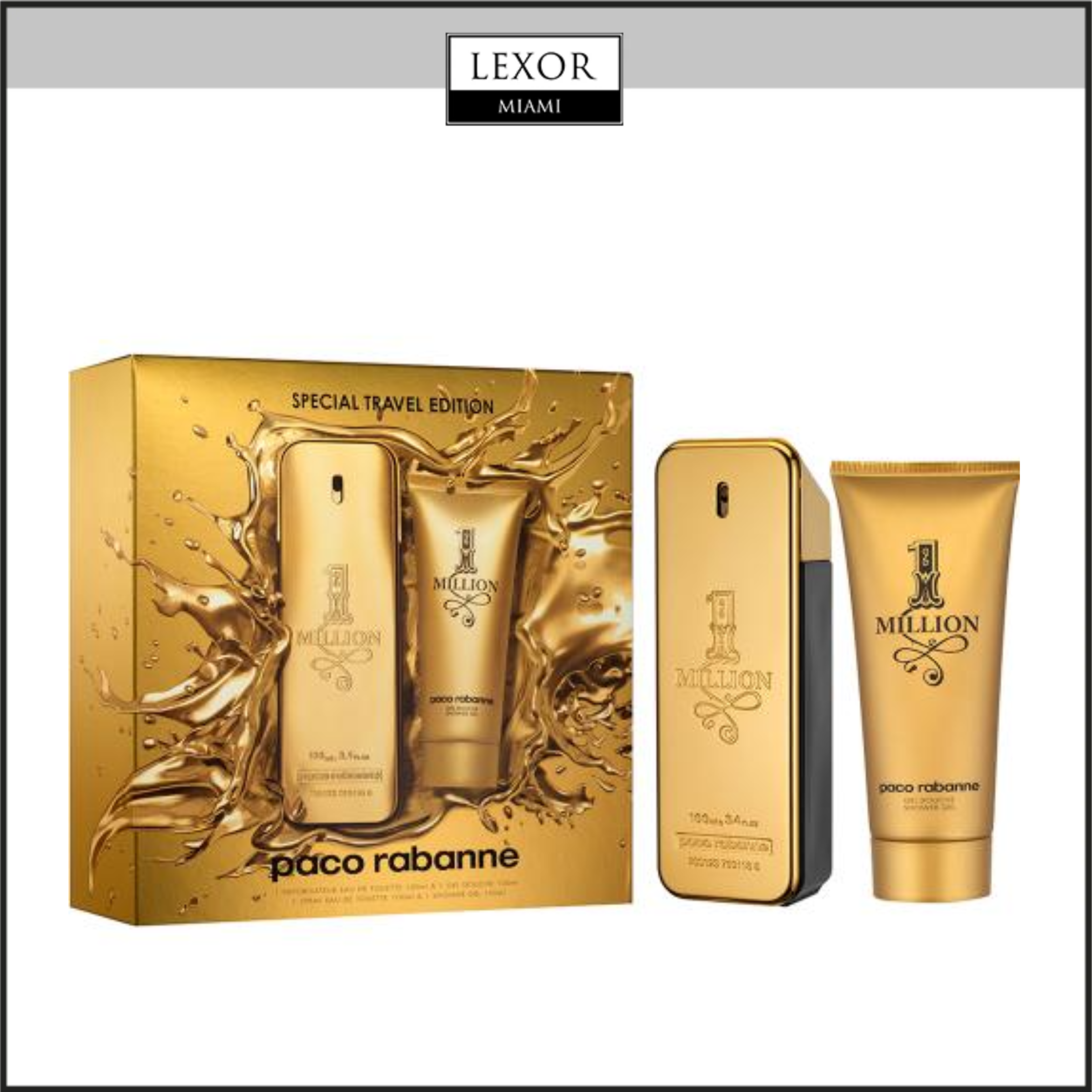 Paco Rabanne 1 Million Elixir 3.4 EDP Sp + 3.4 S/G Men Set – Lexor Miami