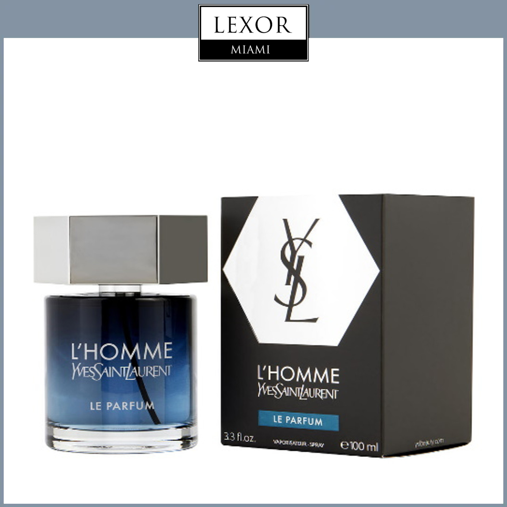 Yves Saint Laurent L’Homme 3.3 oz Le Parfum Sp Men Perfume – Lexor Miami