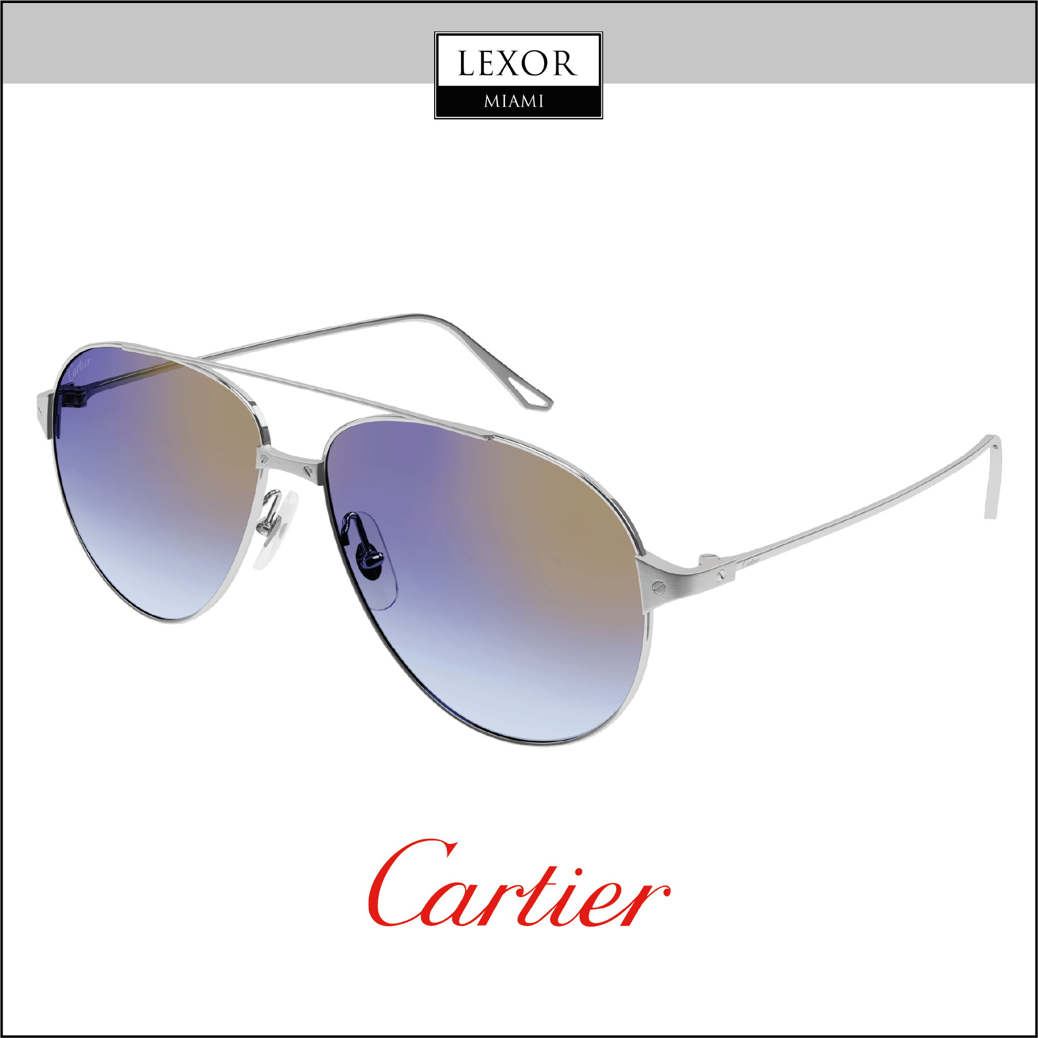 Cartier CORE RANGE CT0298S-005 Woman Sunglasses – Lexor Miami