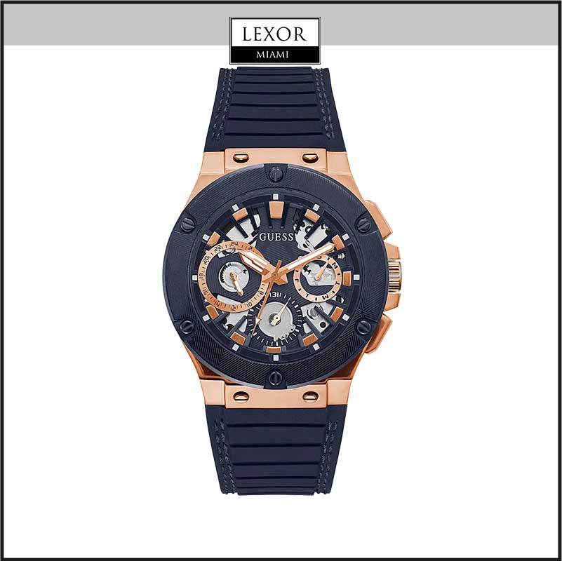 Guess GW0487G4 NAVY CASE NAVY SILICONE WATCH – Lexor Miami